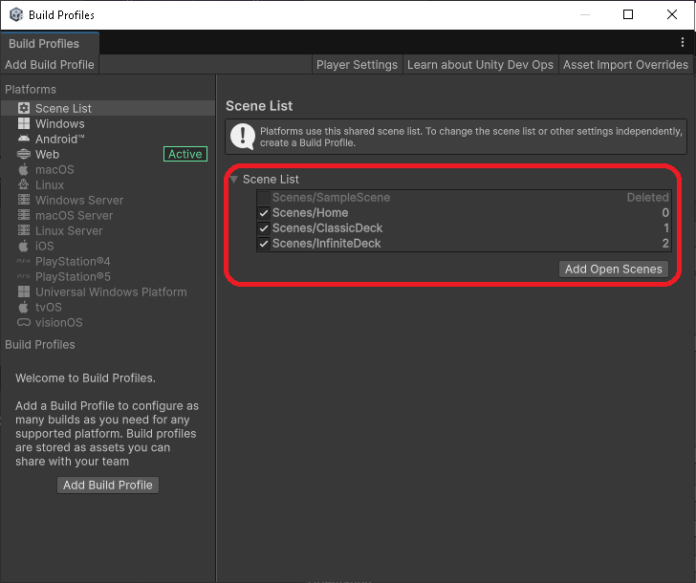How to Add Scenes to Your Unity Project Build - Skaterbate