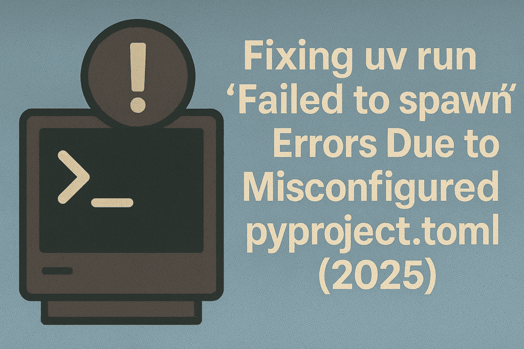 Fixing uv run “Failed to spawn” Errors Due to Misconfigured pyproject ...